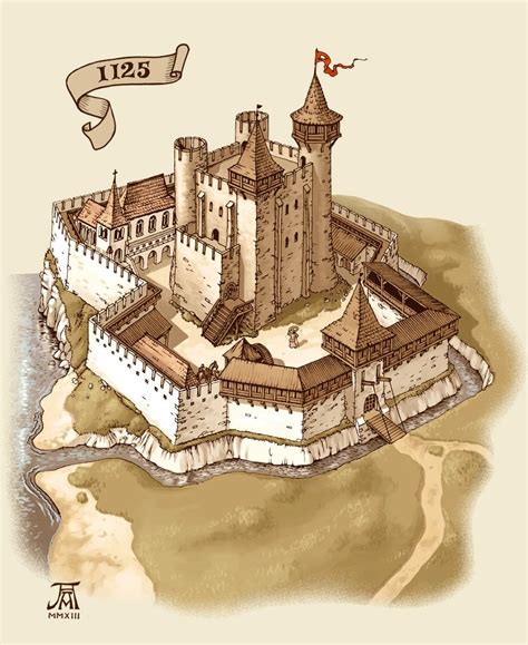 1125 by LeValeur on DeviantArt | Fantasy castle, Castle illustration ...