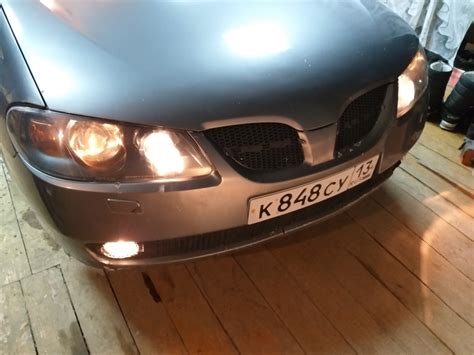 Установка противотуманных фар — Nissan Almera II (N16), 1,5 л, 2003 ...