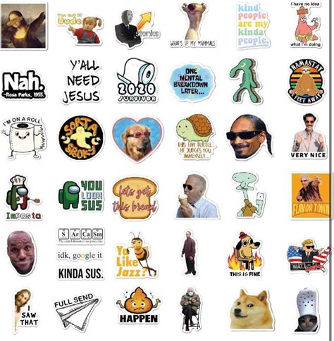 156 Stück Lustige Meme Vinyl Sticker Pack Vine Sticker für | Etsy