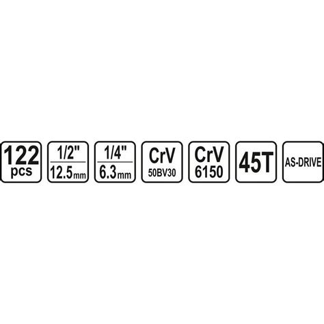 Gola sada 1/2", 1/4" 122 ks Sthor Sthor TO-58690 | Shop-Naradi.cz