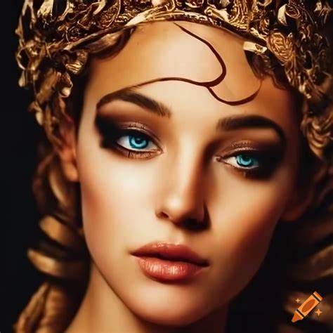 Portrait of a beautiful greek woman on Craiyon