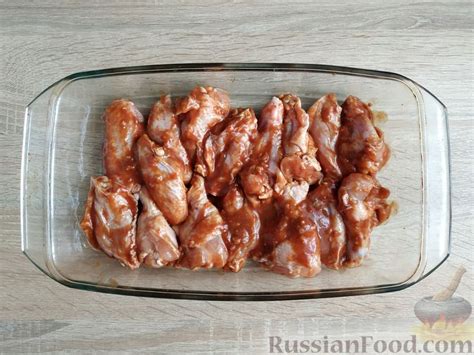Рецепт: Куриные крылышки в томатно-соевом маринаде с горчицей (в ...