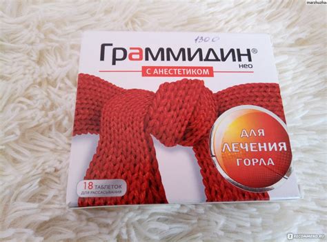 Антисептическое средство Валента Фармацевтика Граммидин с анестетиком ...