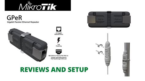 Gigabit Passive Ethernet Repeater - Mikrotik -GPeR - YouTube