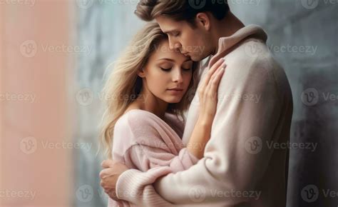 AI generated Urban Affection - Tender Hug of a Happy Young Couple in ...