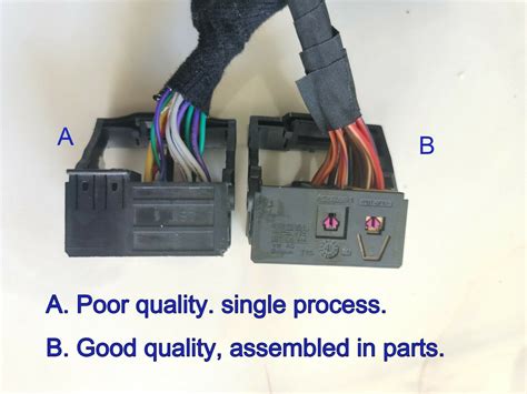 MQB TO PQ ISO quadlock adapter 2016-2018 Passat Jetta Tiguan RCD330 ...