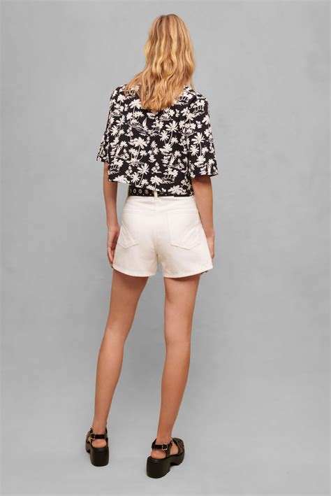 Женские белые шорты MAJE MFPSH00437_WHITE — MD-Fashion