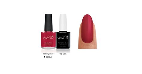 CND Hollywood № 119 Красный классический, плотный с микро блестками ...