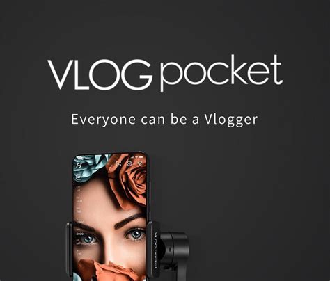Feiyu Tech VLOG Pocket 3-Axis Handheld Gimbal Stabilizer Black