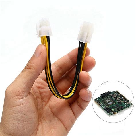 Paruht ATX 4 Pin Male to 8 Pin Female EPS Power Cable Adapter CPU Power ...