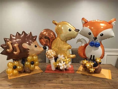 Woodland Creatures Foil Balloon Arrangements