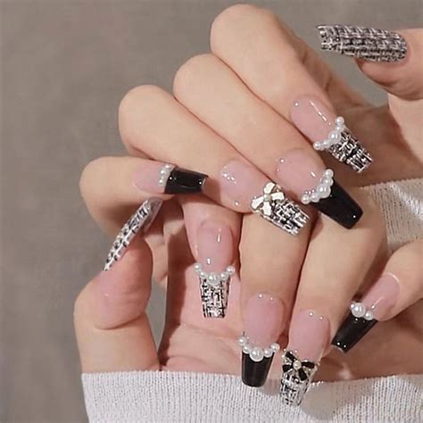 Накладные когти Милый узор 24 типсы+ клей - купить с доставкой по ...