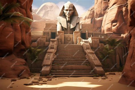 Premium Photo | Ancient sphinx guarding the entrance to a hidden t 00068 02