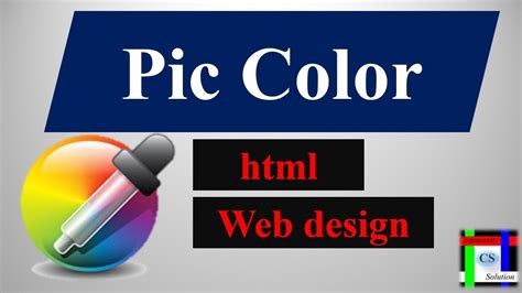 pick Color with google chrome extension - YouTube