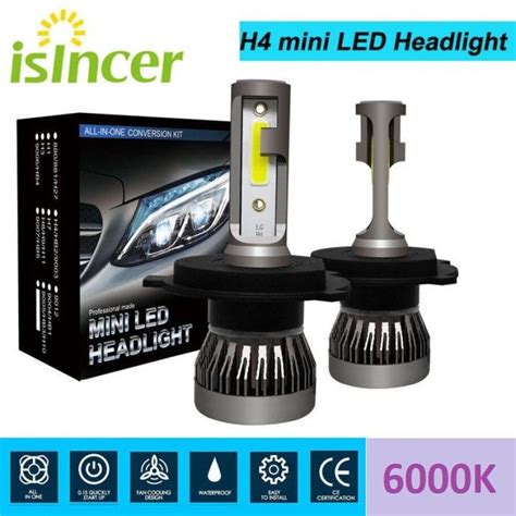 H4 BI-LED 60W 6000K 4500/5000LM WHITE 12/24V