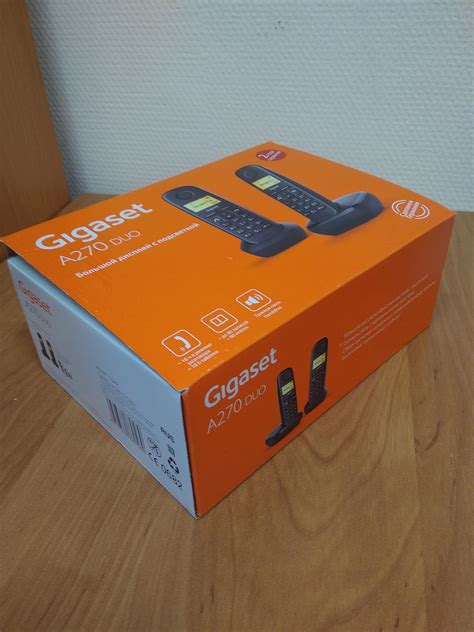 Купить Радиотелефон Gigaset A270 DUO RUS черный АОН L36852-H2812-S301 в ...