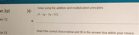 Solved Solve using the addition and multiplication | Chegg.com