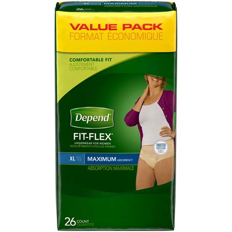 Depend ® for Women Incontinence Underwear, Maximum Absorbency, XL, 26ct