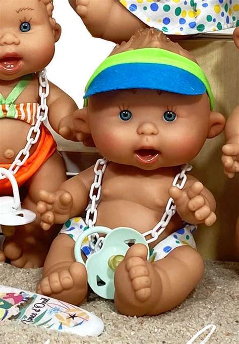 Nines D'Onil Pepotes mit Surfbrett Minipuppen 26 cm Sommer