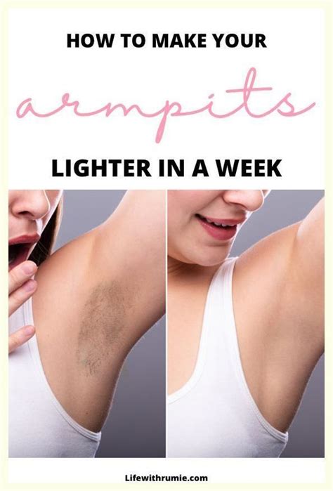 How To Whiten Underarms Fast and Naturally Removing Dark Armpits, Remove Armpit Hair, Dark ...