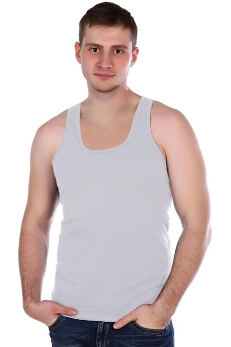 Мужская майка "Vestco" хлопок (р-ры: M-4XL) серый меланж – купить за ...