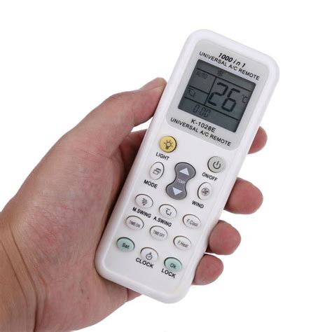 Universal AC Remote- Digital LED 1000-in-1 (Suitable for most Air Conditioner Brands) – DropShop ...