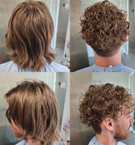 Wavy Permed Hair Before And After