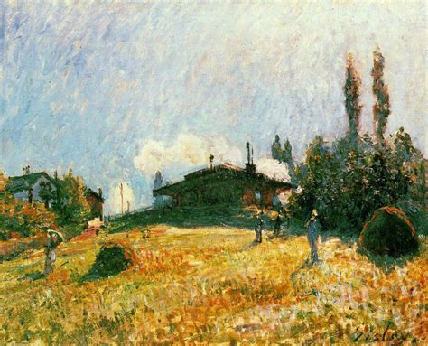 Station at Sevres — Альфред Сислей [Alfred Sisley]