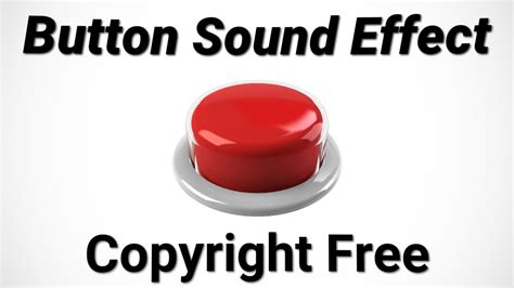 Button Sound Effects (Copyright Free) - YouTube