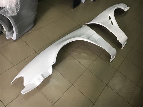 Крылья пластиковые +75мм с жабрами Nissan Silvia S14 / 200SX Kouki ...
