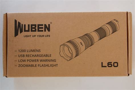 Review: Wuben L60 (18650, XP-L2, rotating zoom flashlight) - 18650 ...