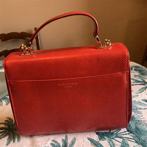 Aspinal of London Mayfair bag in red Perfect... - Depop