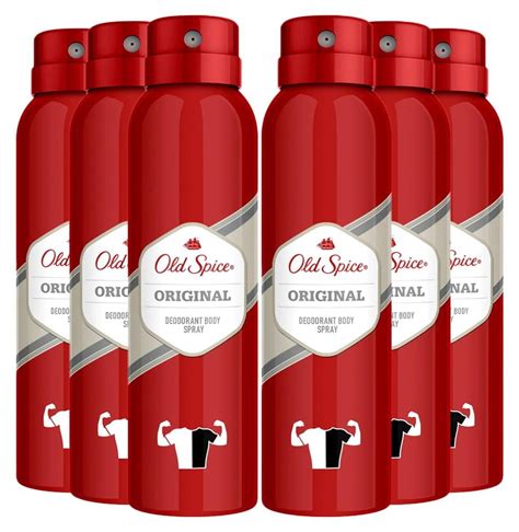 Old Spice Deodorant Body Spray, Original Scent, 5.1 oz. (Pack Of 6 ...