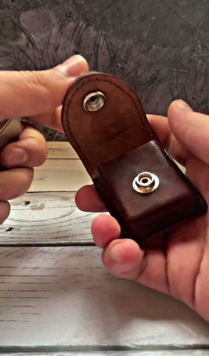 Чехол для Zippo из итальянской премиальной кожи. #shorts - YouTube