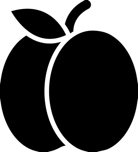 Flat style plum icon or symbol. 24279427 Vector Art at Vecteezy