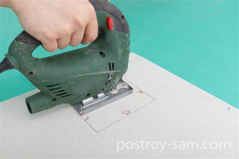 Как сделать и заделать прямоугольное отверстие в гипсокартоне? Ремонт ...