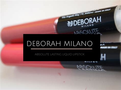 DEBORAH Milano Absolute lasting liquid lipstick 02 & 05 - The Lipstick Bar