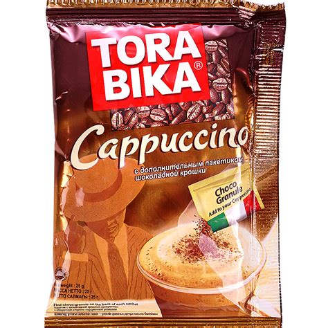 Кофе TORA BIKA 3/1 каппучино+пакетик шоколада 25г купить за 29 руб. с ...