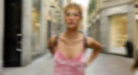 Gorgeous model Sylvia Belotti flashing in public | Scrolller