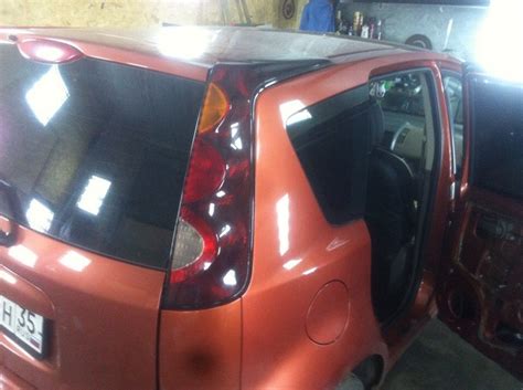 тонировка стопов и шумка двирей — Nissan Note (1G), 1,4 л, 2007 года ...