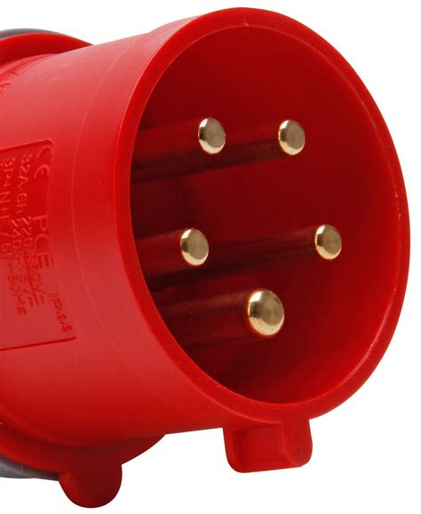 CEE apparaatstekker 5x 16A [PFT 20425200] - RuhrBauShop.de