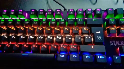 Механическая клавиатура defender stalker GK -170 l.Звучание синих ...