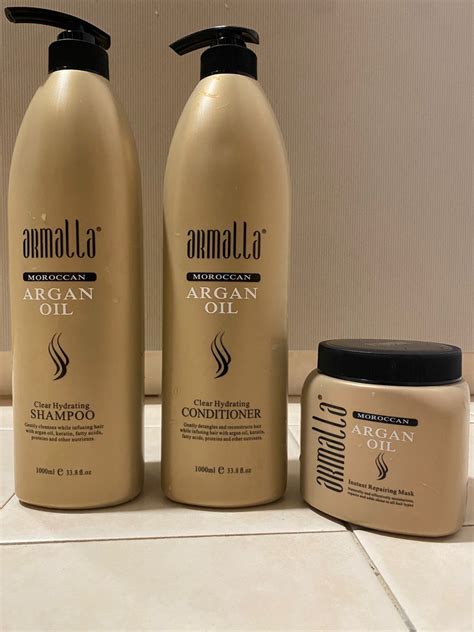 Armalla Argan oil hair shampoo set, Beauty & Personal Care, Hair on ...