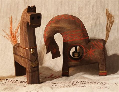 Деревянные лошадки. Гуля Алексеева | Изобразительное искусство из ...