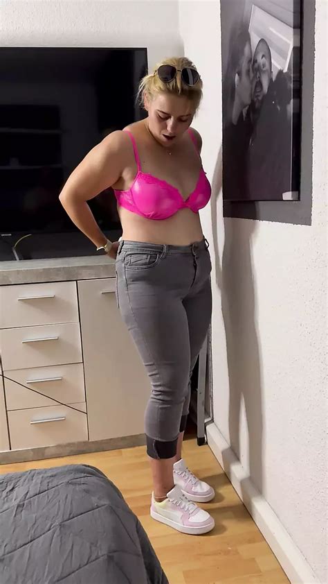 Masturbating While Standing Jeans & Bra Horny Wet Sexy Trembling Twitching Moaning Multiple ...