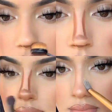 Nose contour | Ideas de maquillaje fáciles, Tutoriales de maquillaje contorno, Tutorial de ...
