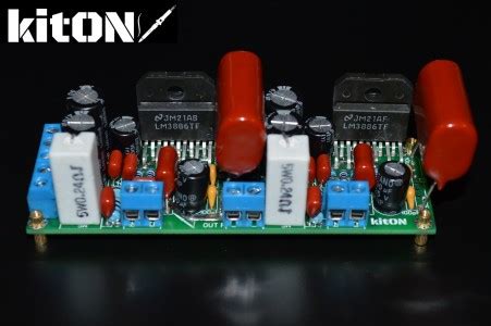 LM3886 оригинал, стерео усилитель - Kit-Amp