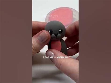 Лепим котика из воздушного пластилина #воздушныйпластилин #лепка # ...
