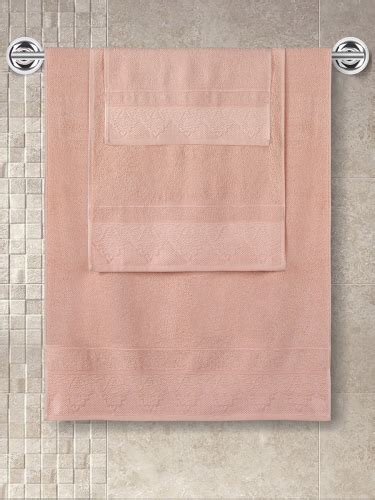 Полотенце махровое KARNA жаккард SIESTA (70x140) см 1/1 Абрикосовый