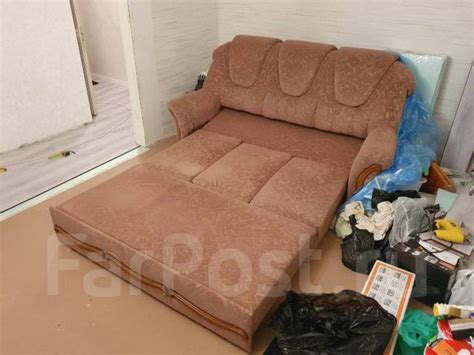 Диван двухспальный с двумя креслами, б/у, в наличии. Цена: 10 000₽ во ...